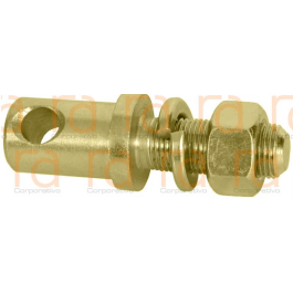 Perno Roscado Tropicalizado De 7/8 A 7/8 Con Tuerca Y Arandela