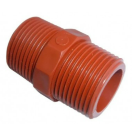 Rosca con tuerca PP roscado 1/2"